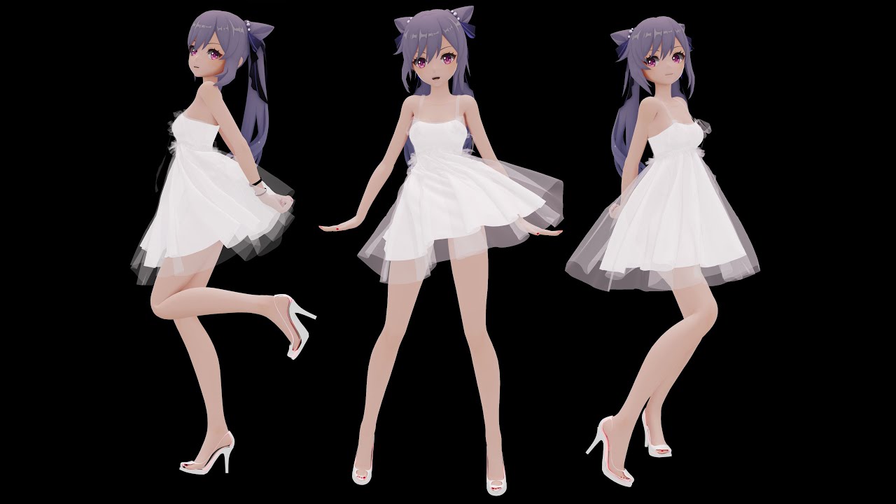 【Genshin Impact MMD／4K／60FPS】Keqing【热爱105°C的你】 - YouTube