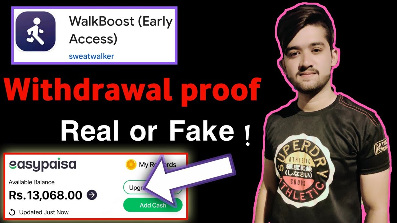 WalkBoost App real or Fake // WalkBoost App withdrawal proof ...