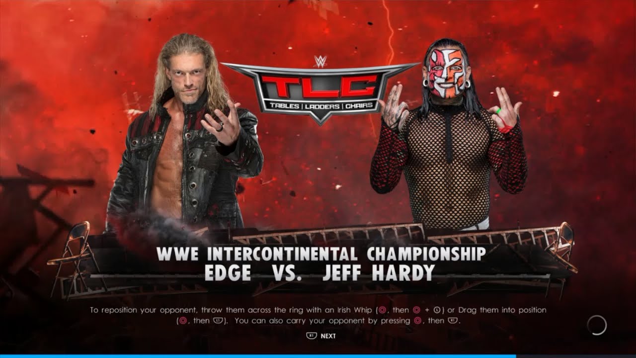 WWE 2K22 Jeff Hardy VS Edge Ladder Match - YouTube