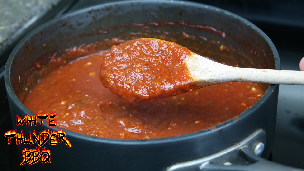 Homemade Pizza Sauce Recipe | White Thunder BBQ - YouTube