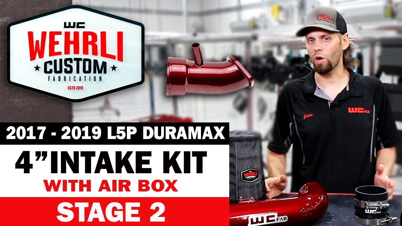 WCFab 2017 - 2019 L5P Duramax 4" Intake Kit with Air Box Stage 2 - YouTube