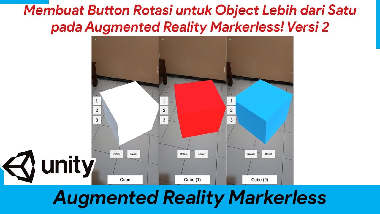 Membuat Button Rotasi untuk Object Lebih dari Satu pada Augmented ...