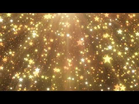 Golden Shimmering Star Shower Cascade 4K Looping Background Effect ...