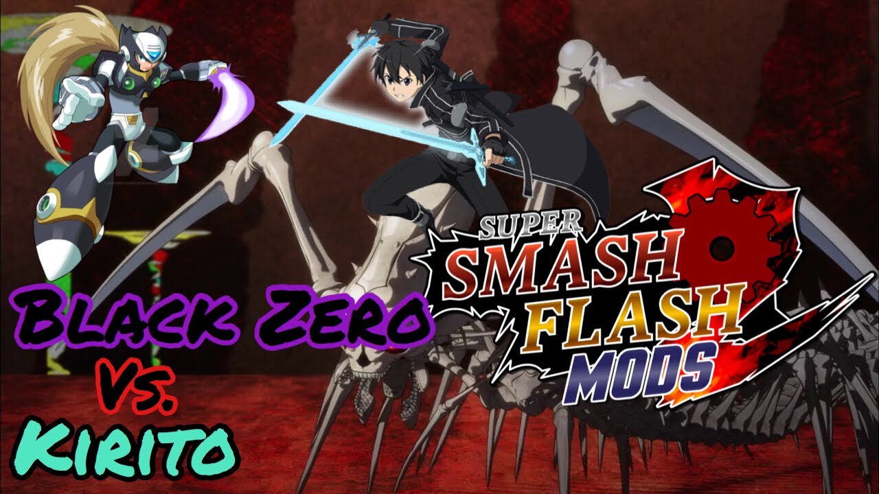 SSF2 Mods: Black Zero Vs Kirito - YouTube