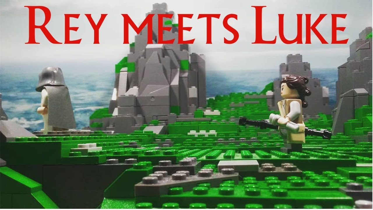 Lego Star Wars The Last Jedi : Rey meets Luke (Brickfilm Stopmotion ...