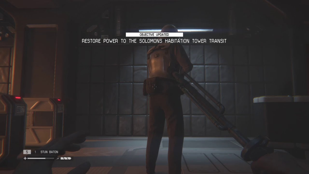 Alien Isolation silent killing of a security guard - YouTube