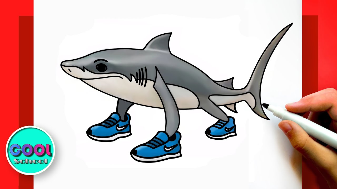 How To Draw Tralalero Tralala | Italian Brainrot Animal | Step by step ...