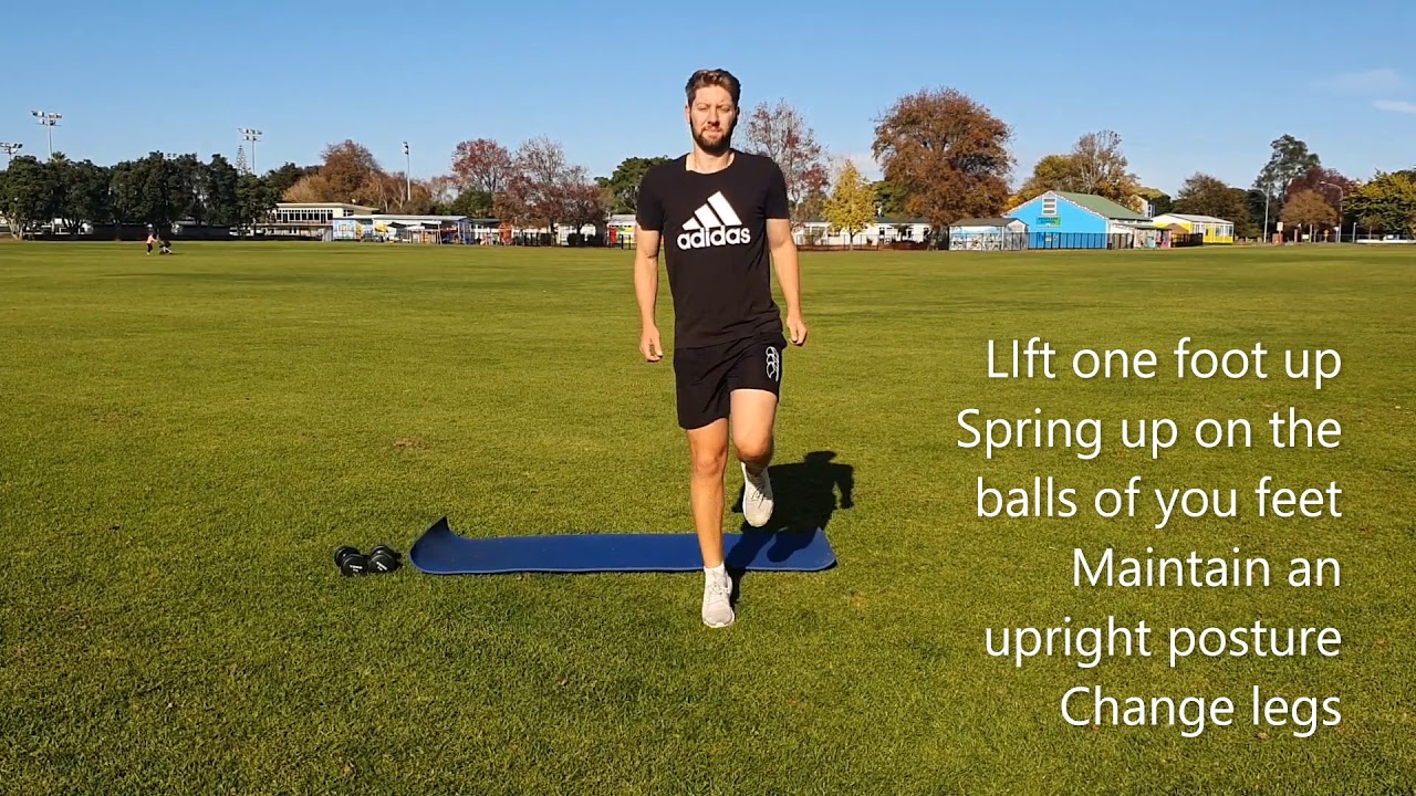 Hopping on the spot (Demonstration) - YouTube