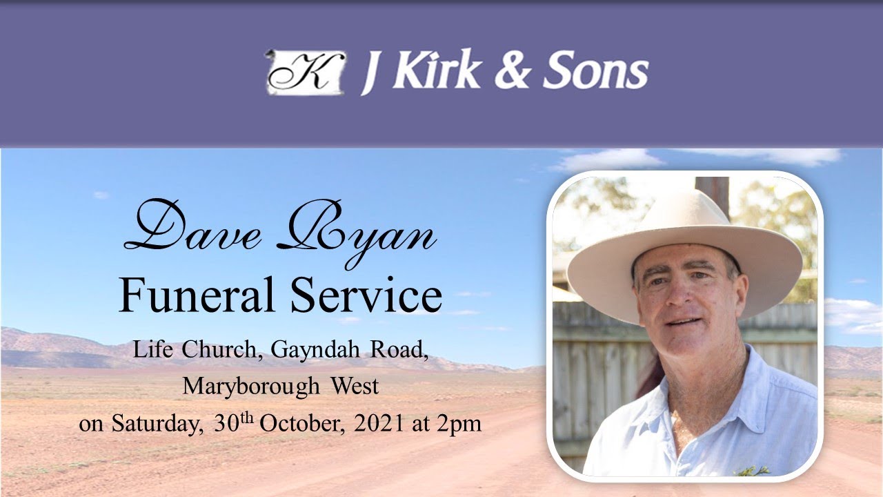 Ryan Dave Funeral Service 30th Oct 2021 - YouTube