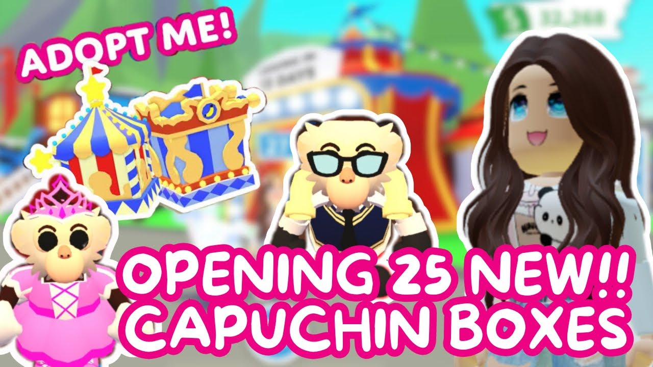 OPENING 25 NEW CAPUCHIN BOXES #adoptmeroblox - YouTube