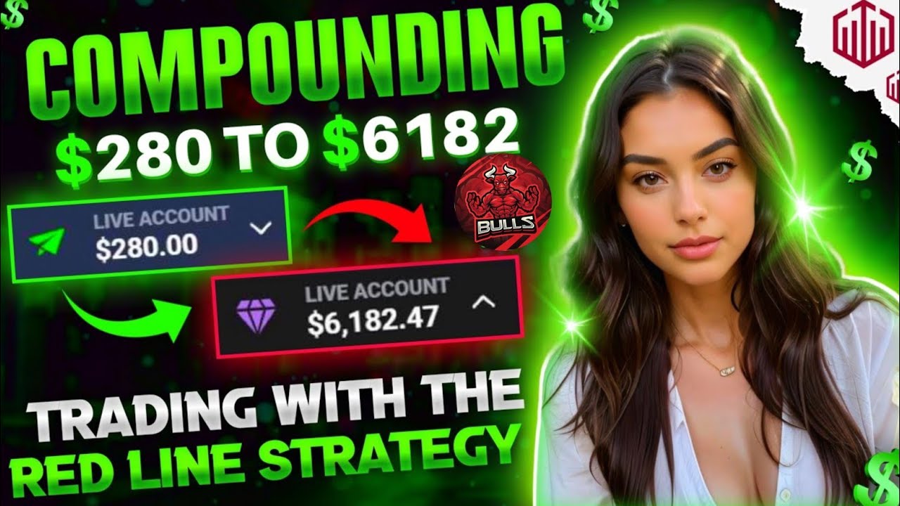 RED LINE STRATEGY | HOW TO USE THIS STRATEGY TO MAKE EASY MONEY | $280 ...