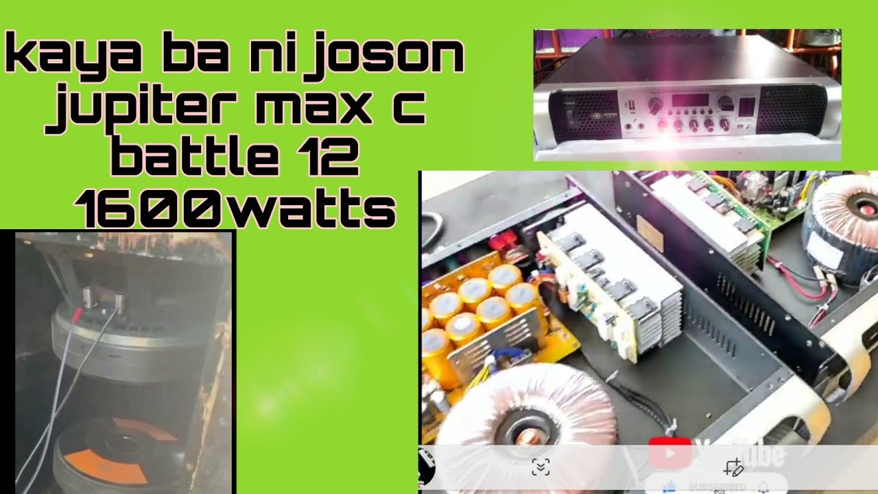 # sound check kaya ba ng joson jupiter max 3000watts, ang dalawang live ...