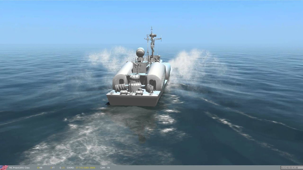 DCS World / 1.2.16 / Pr.205U / 3D model Ships Test III and Weapons ...