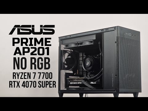 Blackout Gaming PC Build | NO RGB | ASUS Prime AP201 | AMD Ryzen 7 7700 & RTX 4070 SUPER