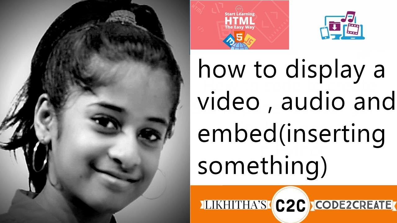How to display video, audio and embed (insert) a flash file in web page ...