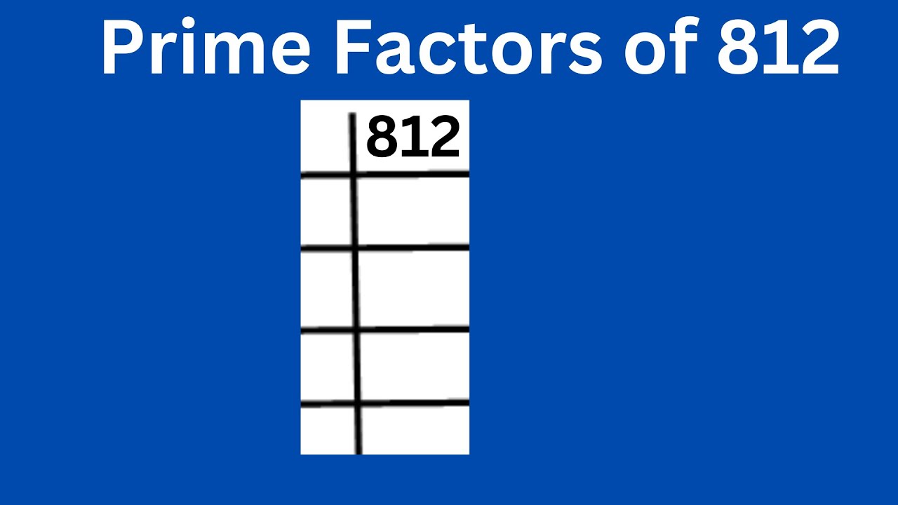 Prime factors of 812 - YouTube