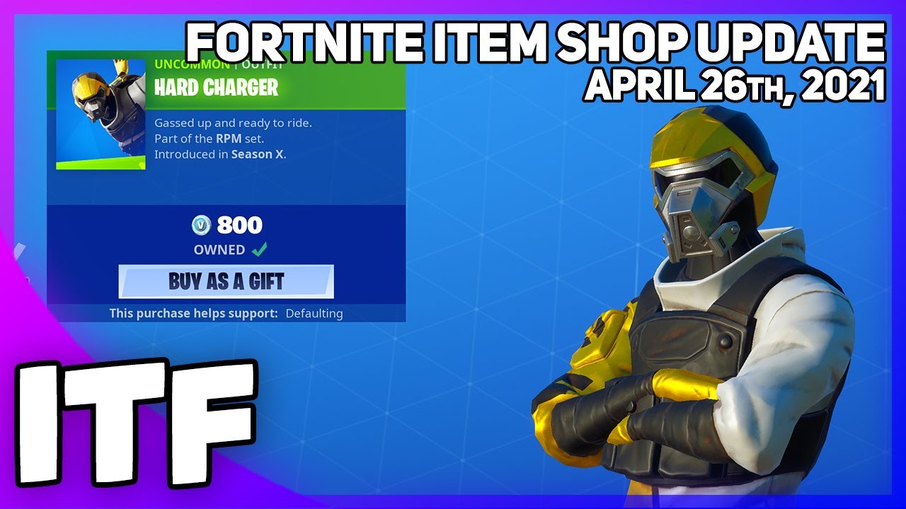 Fortnite Item Shop *RARE* HARD CHARGER SET IS BACK! [April 26th, 2021 ...