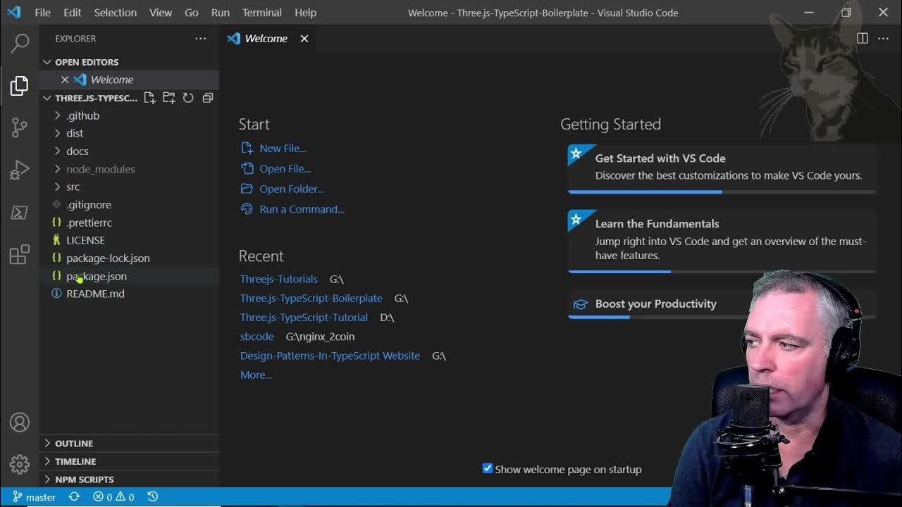 Threejs TypeScript : Install Boilerplate - YouTube