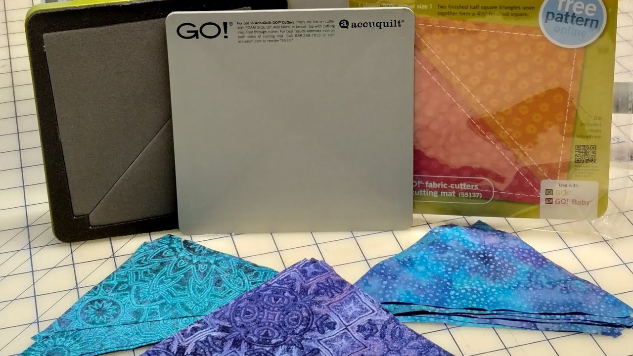 First time using my Accuquilt GO! machine - YouTube