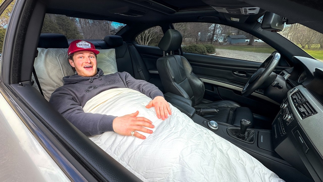 I Built a Bed in my Race Car! - YouTube