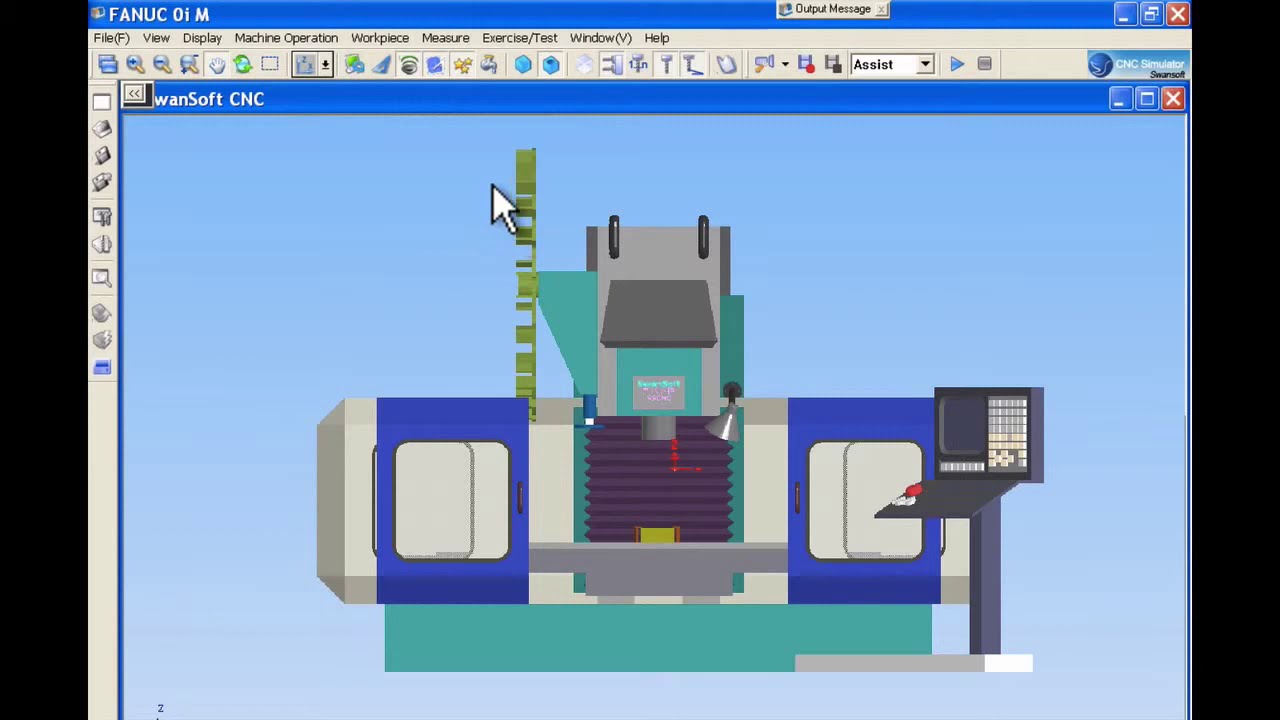 SSCNC FANUC Oi Machining Brief introdution of toolbar - YouTube