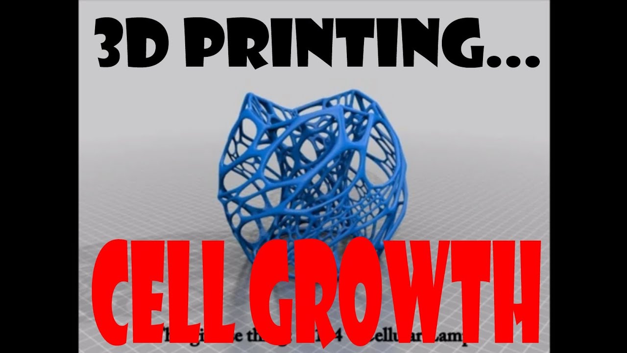 3D printing demonstration - Organic cellular growth - YouTube