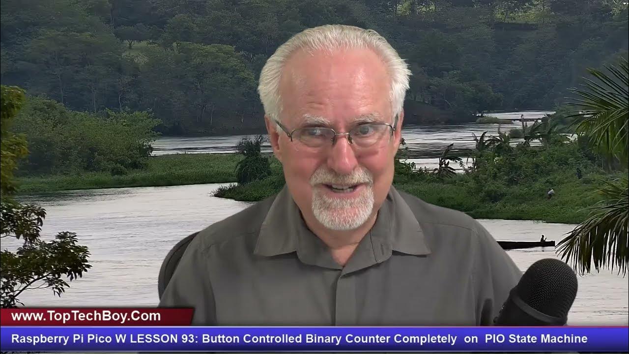 Raspberry Pi Pico W LESSON 93: Button Controlled Binary Counter Completely on PIO State Machine ...