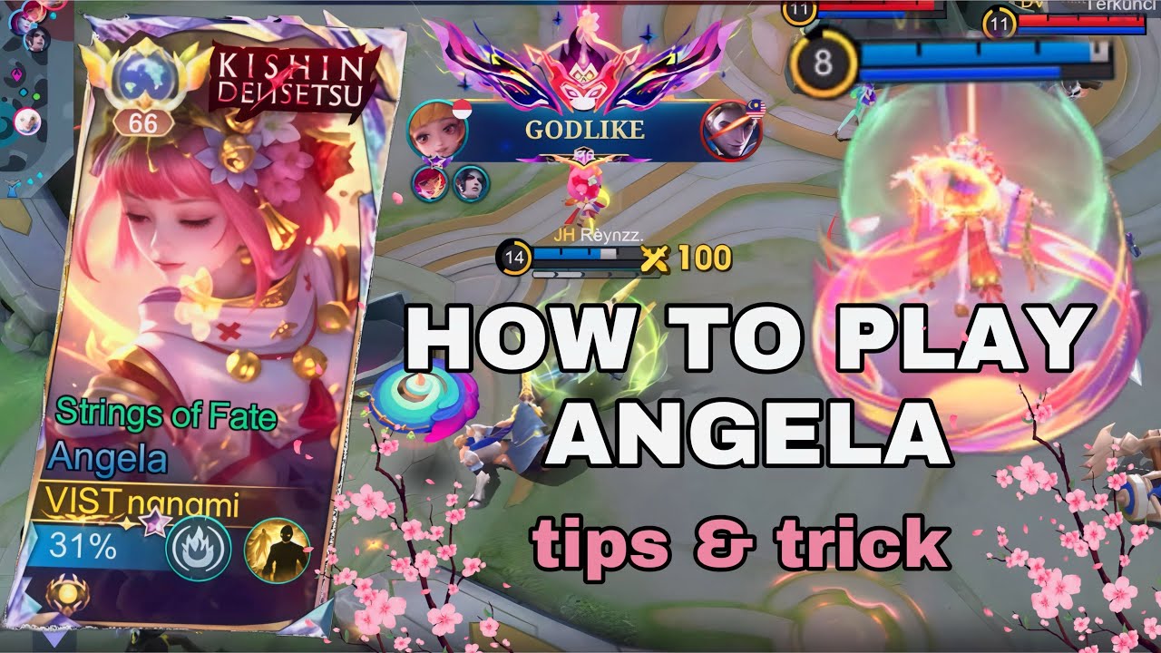 HOW TO PLAY ANGELA 🌸 BEST BUILD & EMBLEM 🌸 RANK UP FAST ~ MLBB - YouTube