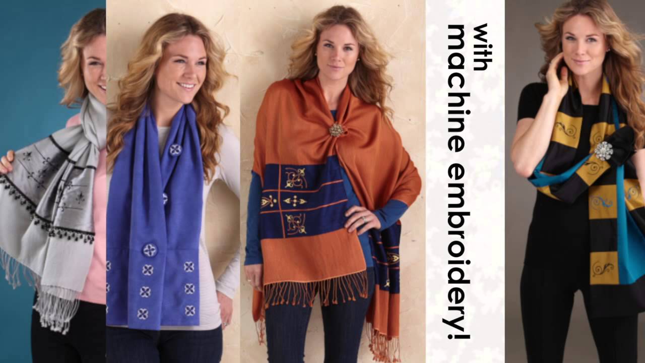 Wrapped in Embroidery, Machine-Embroidered Wraps and Cozy Cover-Ups ...