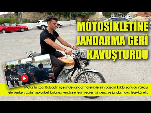 Bir çok ilçede motosiklet çalan şahısları Bolvadin’de jandarma yakaladı