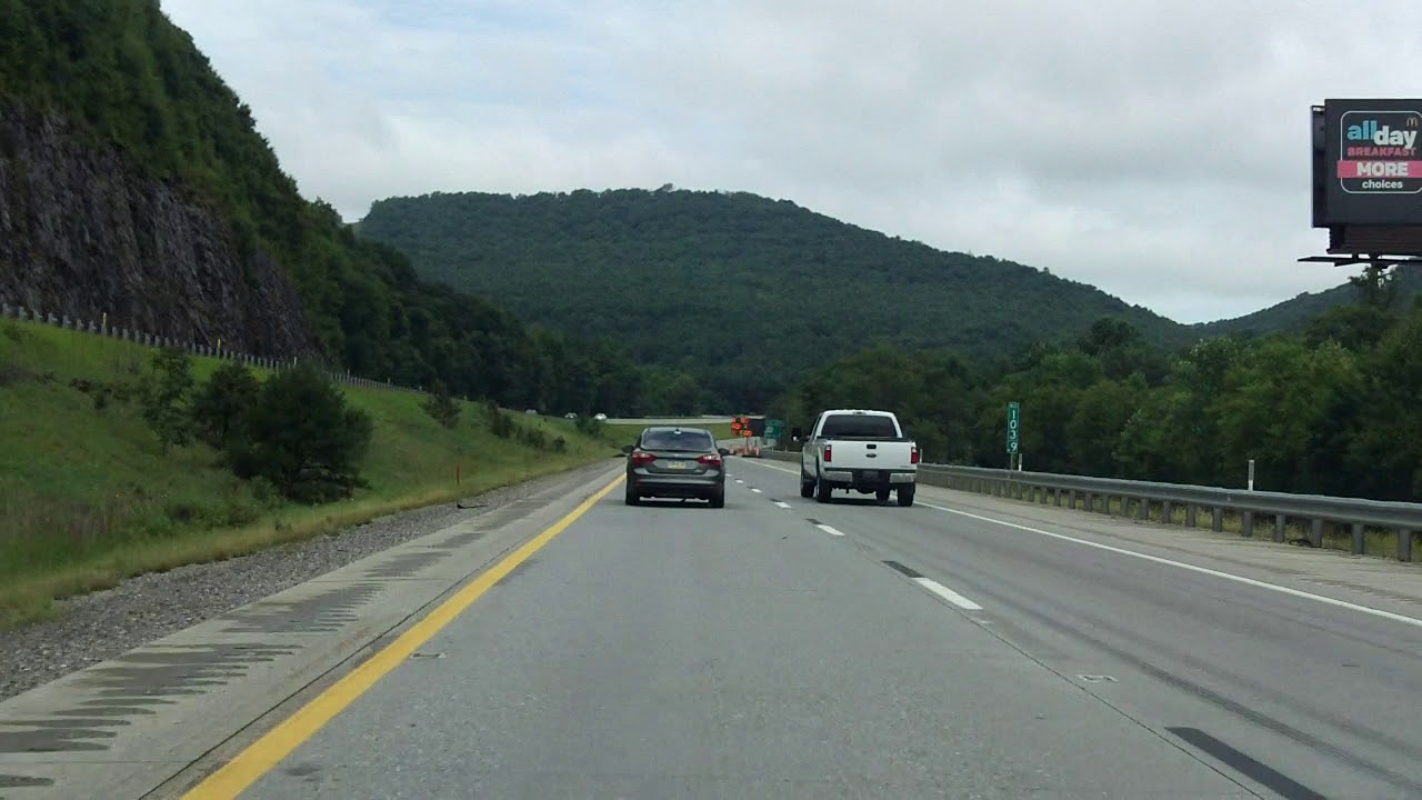 Interstate 81 - Pennsylvania (Exits 100 to 107) northbound - YouTube