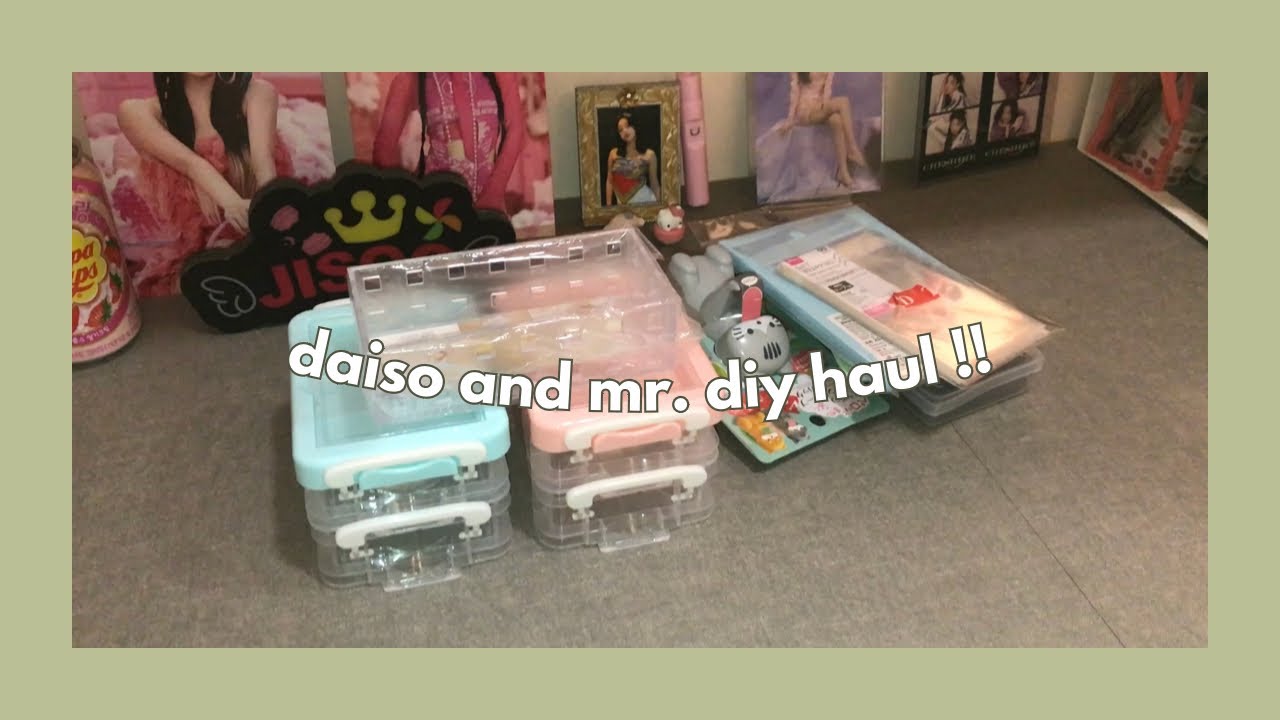 daiso and mr. diy haul ^^ - YouTube