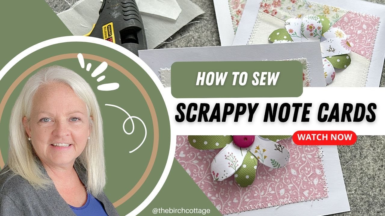How to Make Scrappy Fabric Note Cards | Quilted Noted Cards | Handmade ...