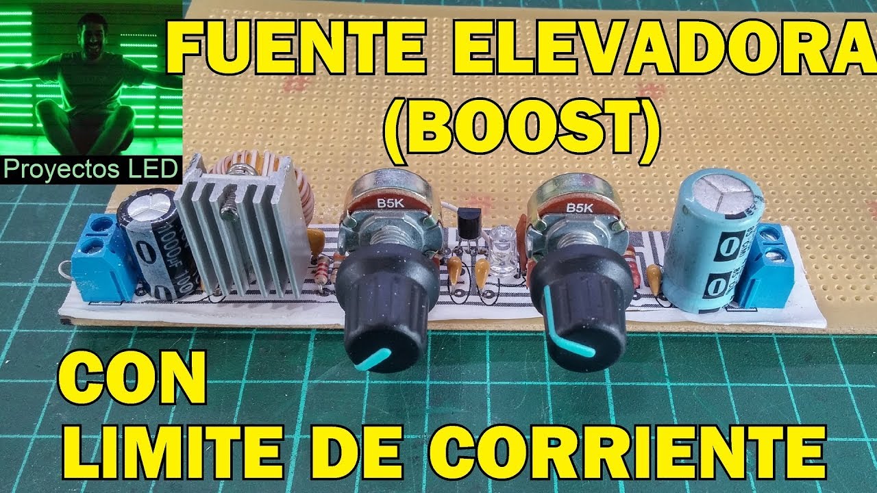 Fuente elevadora de tension (boost o step up) con "limite de corriente ...