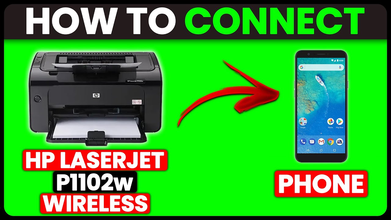 How To Connect HP LaserJet P1102W Wireless With Phone(Set Up HP ...
