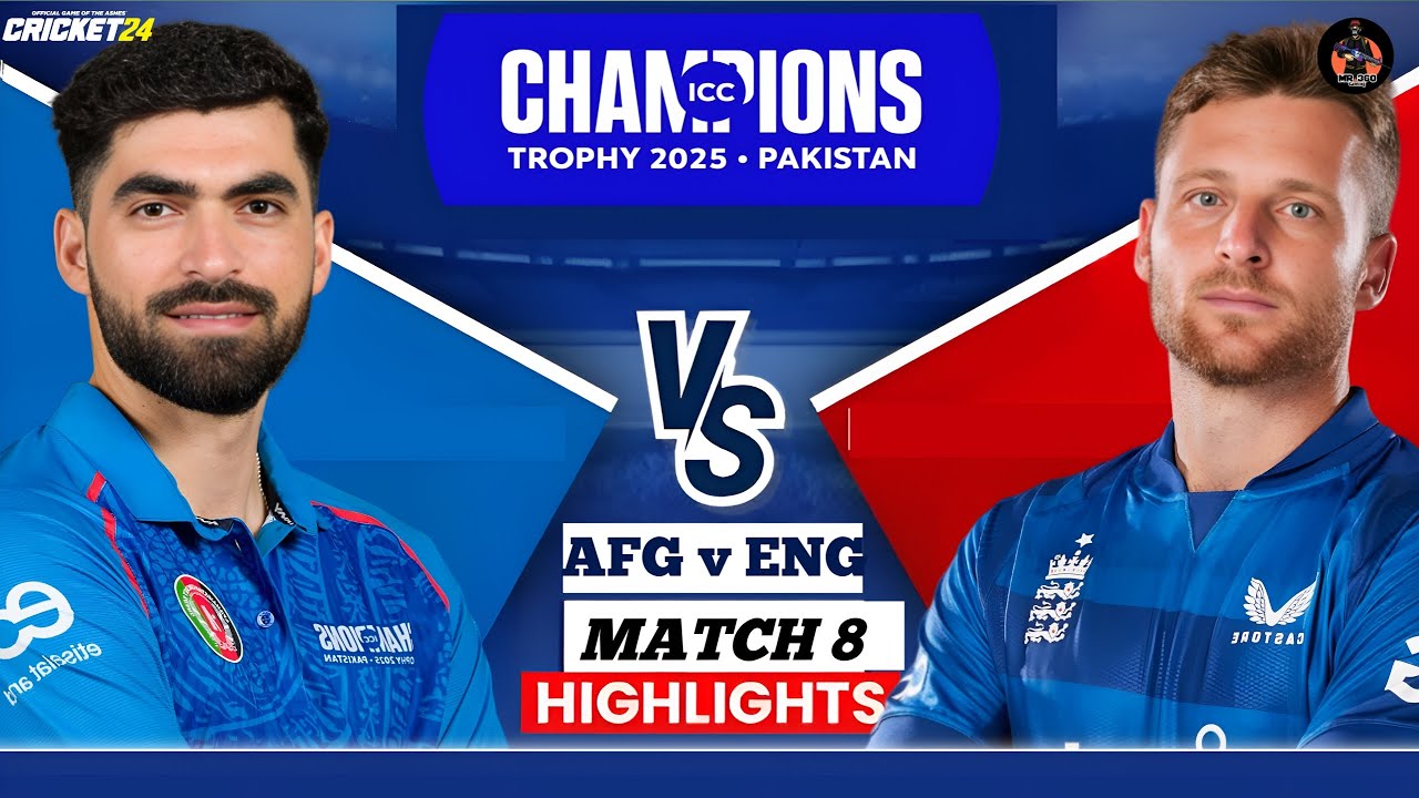 AFG vs ENG 8th Match Champions Trophy Highlights 2025 | afg vs eng Full ...