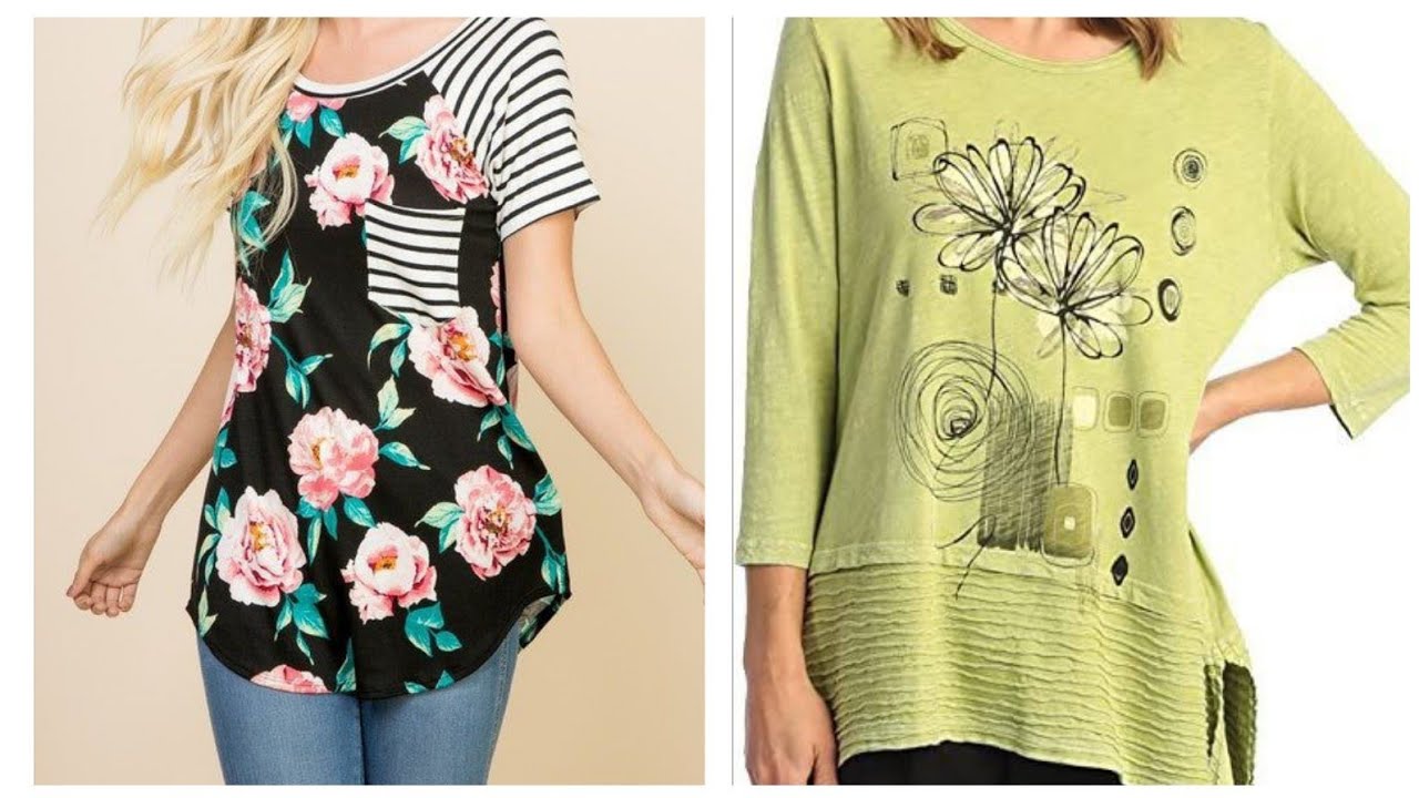 impressive design of tunic tops for girls & brides/ attractive awesome ...