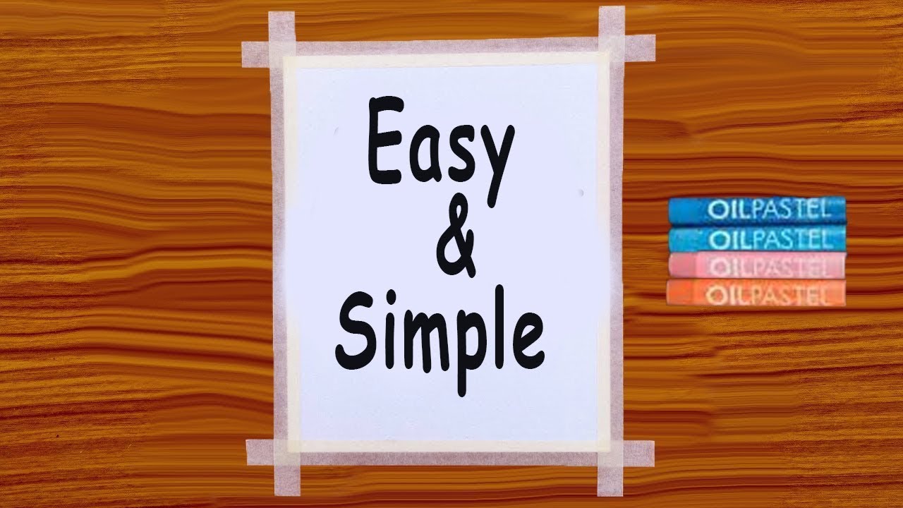 How to draw Simple Oil pastel drawings for beginners Easy drawing for ...