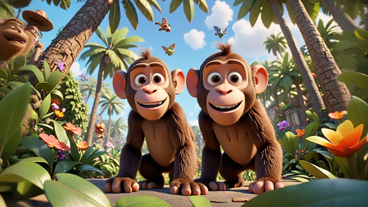 Max Monkey Finds a Coconut | Jungle Adventure Song for Kids | Fun ...