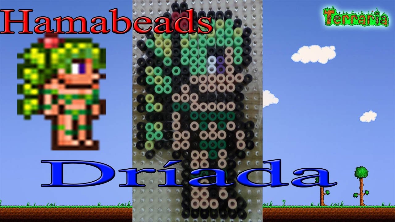 Terraria Driada Hama Beads - YouTube