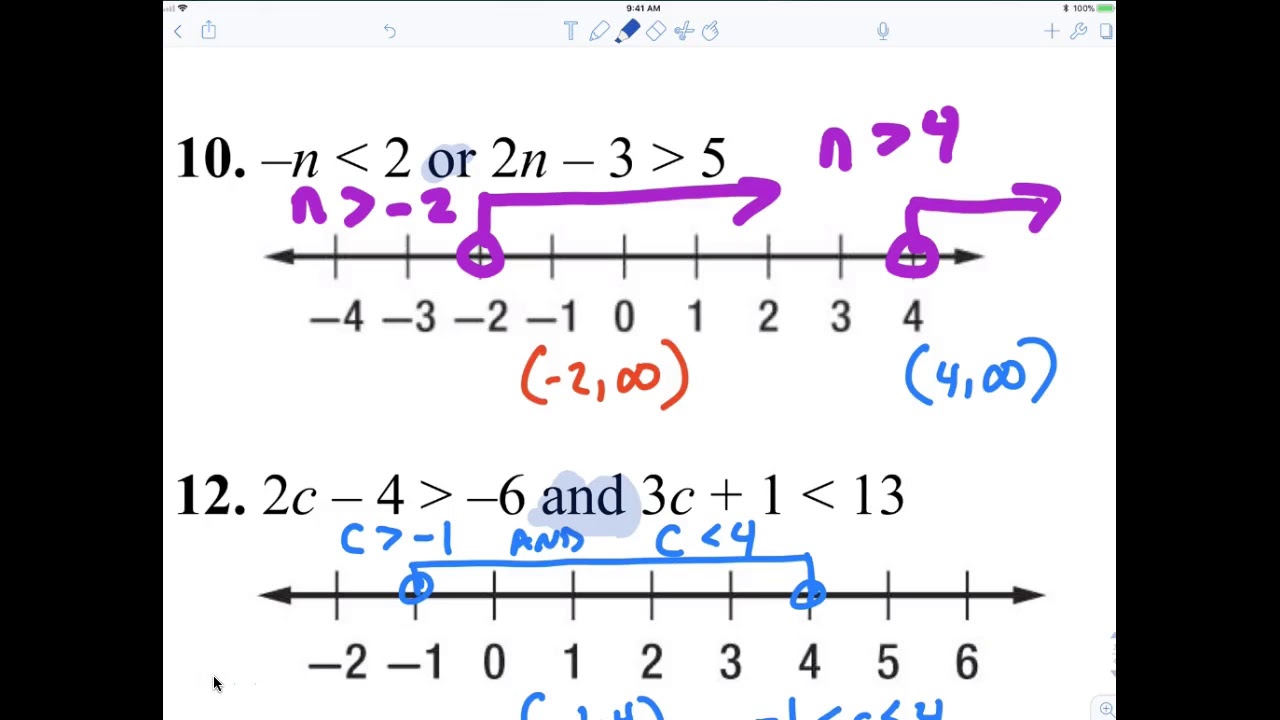 Algebra 1 Period 1 8th grade Absolute value inequalities - YouTube