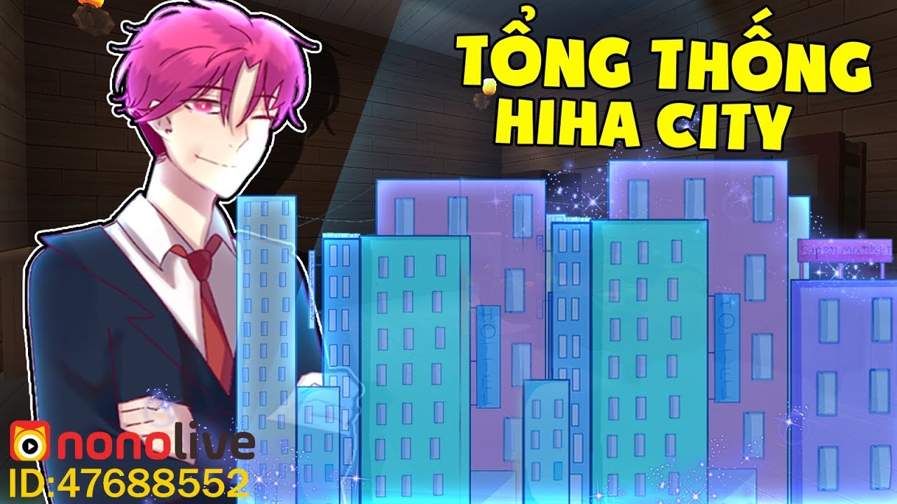 CHỦ TỊCH HIHA GIẢ VỜ XÂY THÀNH PHỐ VÀ CÁI KẾT 😀😜😱 ( Mini World Hiha ...