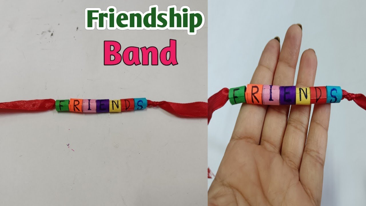 How to make Friendship band / Diy friendship band making at home ...