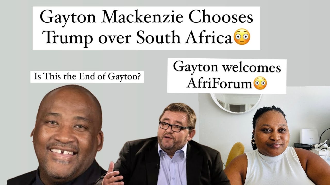 The End of Gayton Mackenzie// Gayton Mackenzie talks to AFRI forum ...