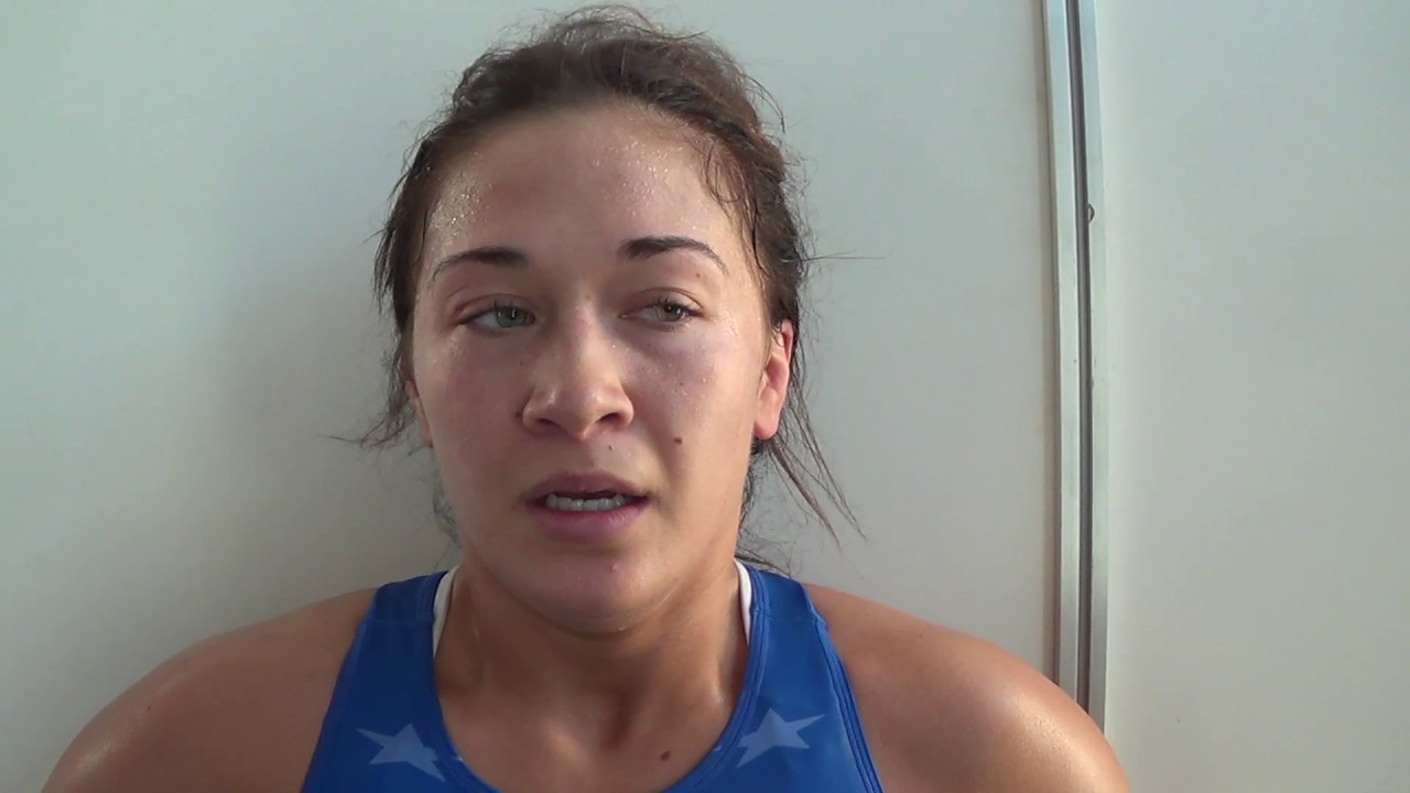 Alli Ragan (USA) after World Championships Semis win at 60 kg - YouTube