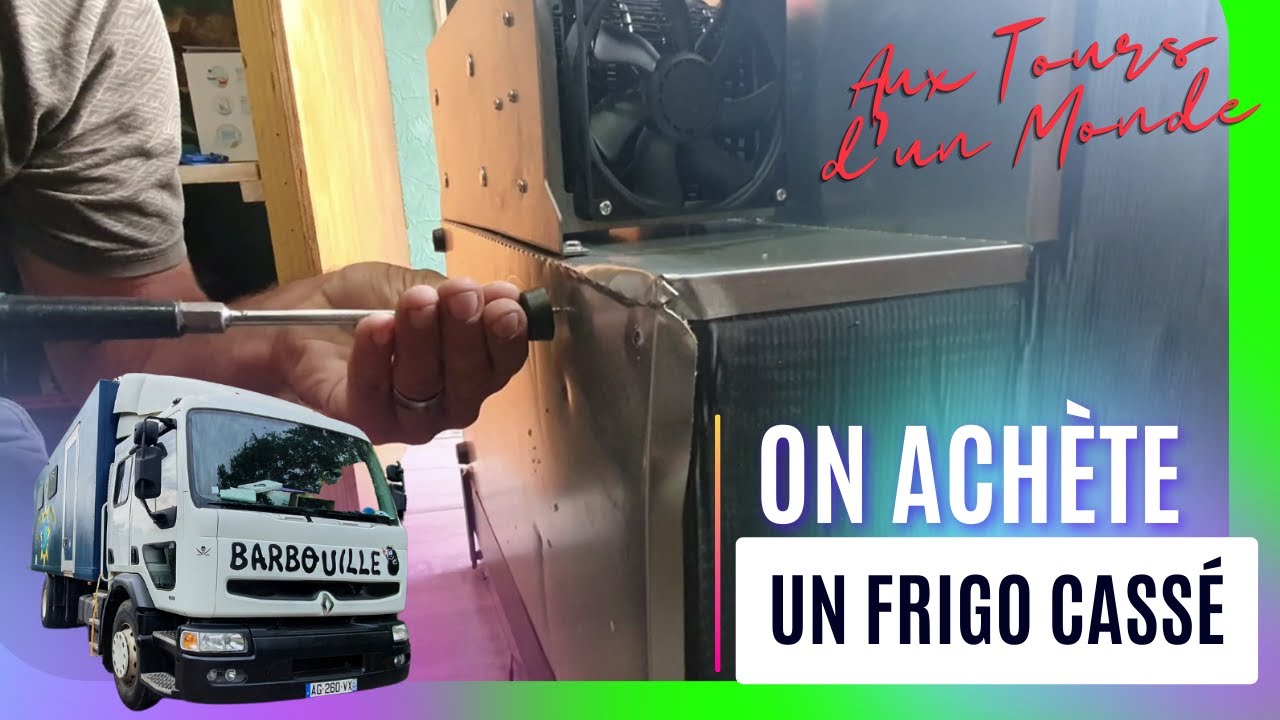 240-🇫🇷 On a acheté un frigo cassé ! Quel plan !! #moncampingcar # ...