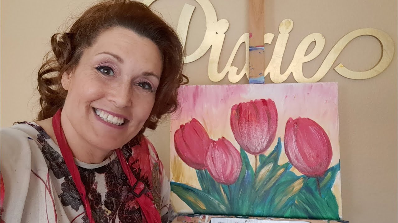 Tulips painting with Pixie - YouTube