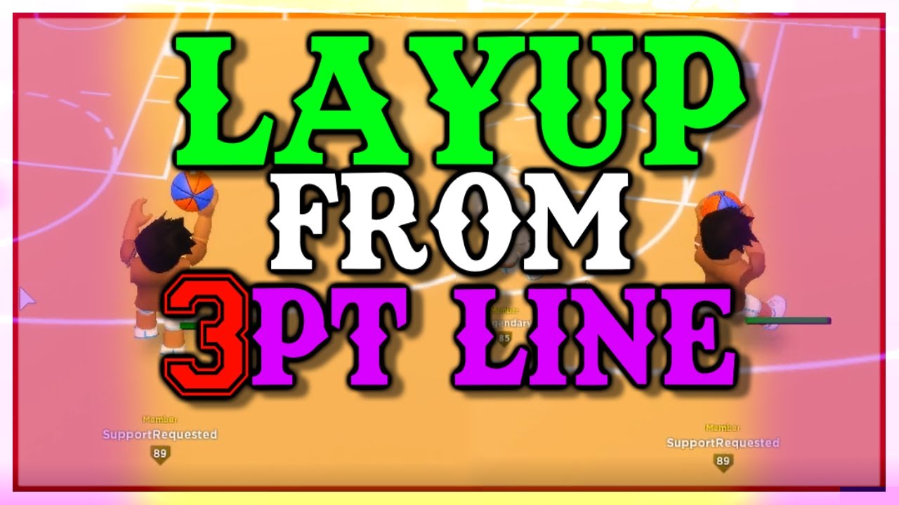 HOW TO LAYUP FROM 3 POINT LINE IN ROBLOX MYPARK - YouTube