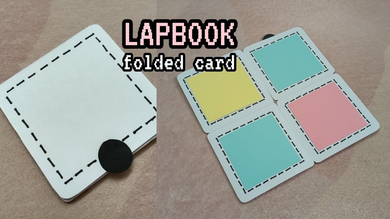 Lapbook Folded Card - YouTube