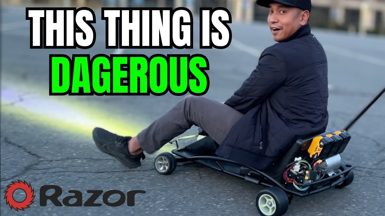 60V Razor Ground Force Drift Kart Speed Test - New Bike Reveal! - YouTube